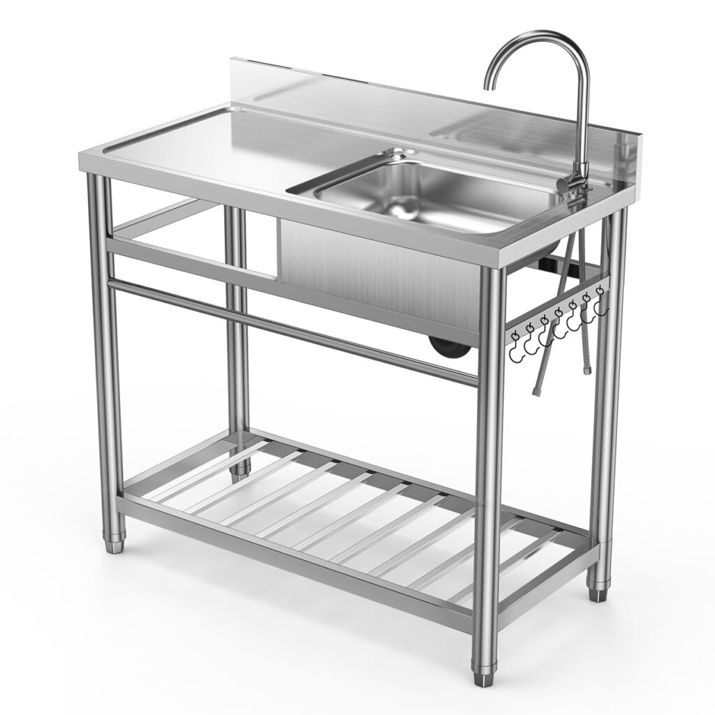 Custom Free Standing Commercial Restaurant Kitchen Sinks